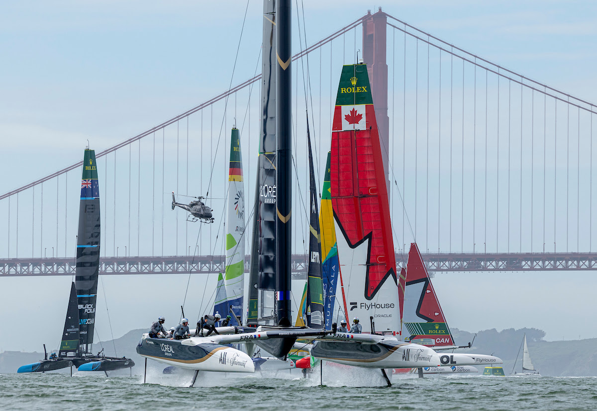 Canada SailGP flies to top of leaderboard Day 1 of San Francisco Sail ...